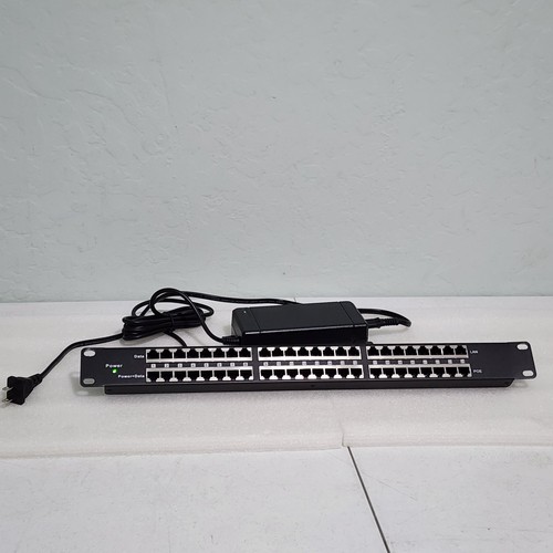 24 Port PoE Injector with 48v120w Power Supply - 10/100 Data - Rack ...