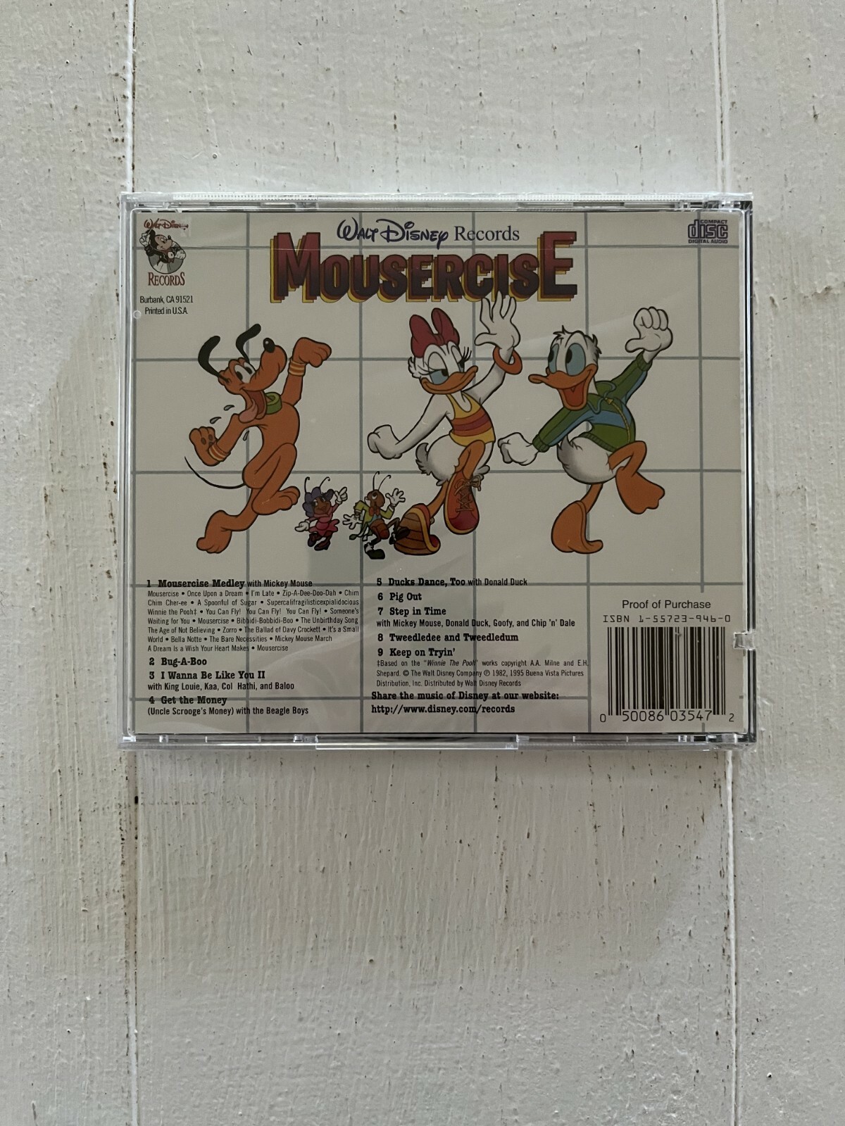 Mousercise Songs [Blister] by Disney (CD, Dec-1995, Walt Disney) for ...
