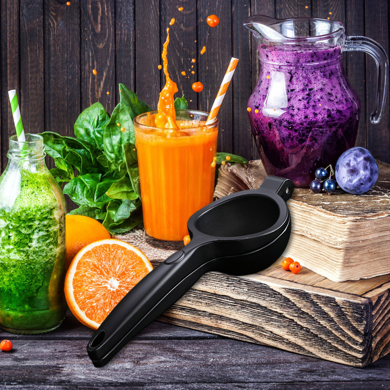 Space-saving Juicer Easy Grip Squeezer Rust-proof Stainless Steel ...