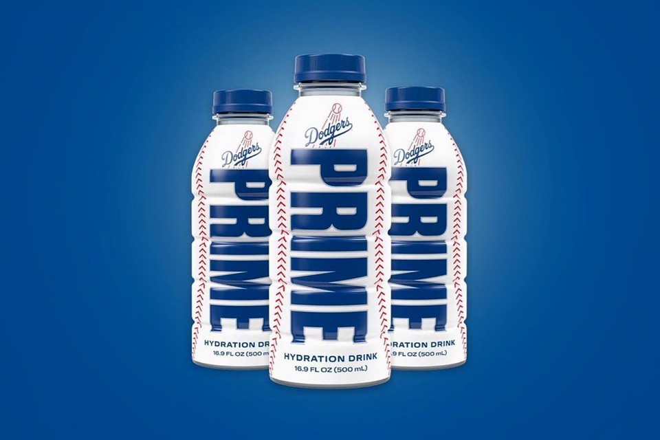 PRIME HYDRATION ENERGY DRINK L.A. DODGERS LIMITED EDITION BOTTLE BRAND ...