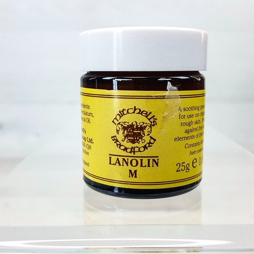 Mitchell's Wool Fat Lanolin M Enriched 25g Brown Glass Jar Made in ...