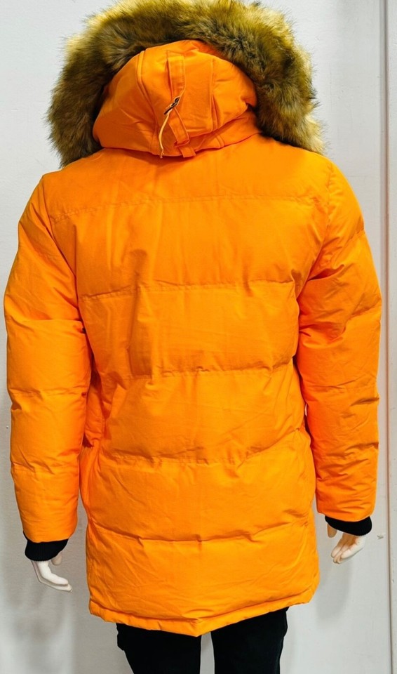 Jordan Craig ORANGE Parka jacket with Removable Faux Fur Lined Hood | eBay