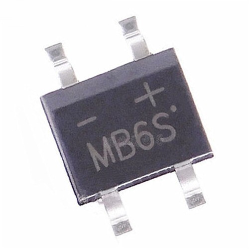 20PCS MB6S SMD 0.5A 600V Single Phases Diode Rectifier Bridge SOP-4 | eBay