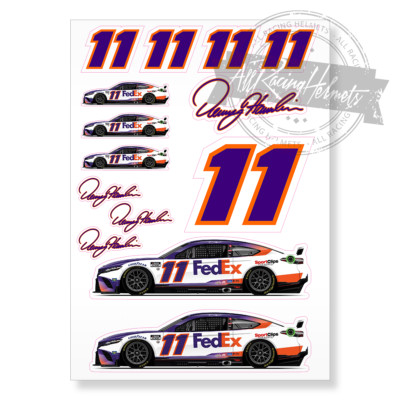 Denny Hamlin #11 Toyota Nascar A4 Printed Vinyl Decal Sticker High ...