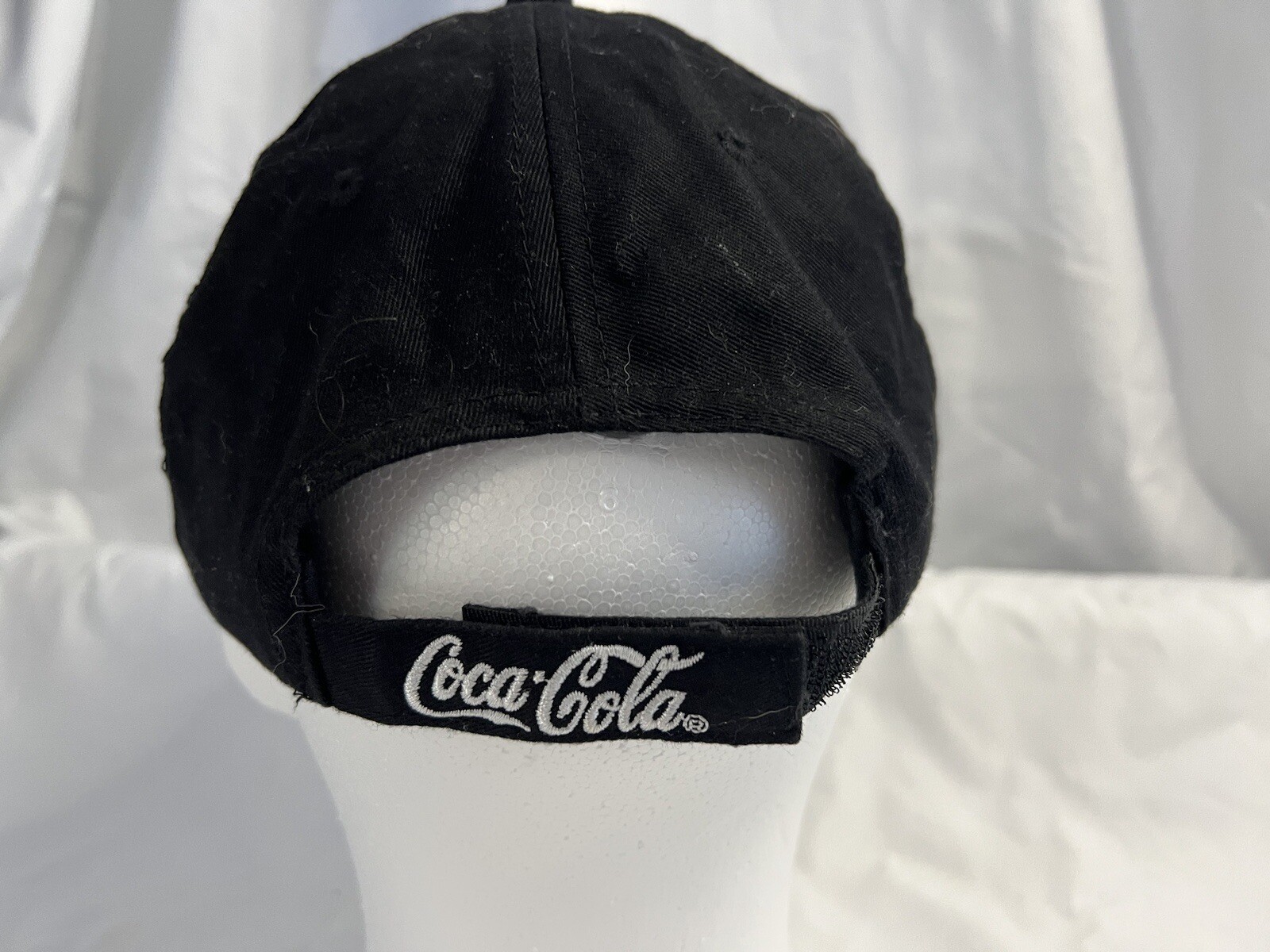 Coca Cola Black Baseball Cap Bottle Outlined Adjustab… - Gem