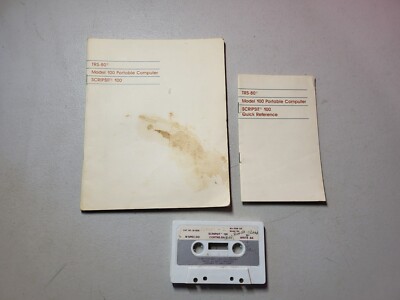 TANDY RADIO SHACK TRS-80 , SCRIPSIT 100 CORTNS.BA Business Software 26 ...