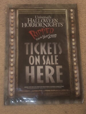 Halloween Horror Nights 2009 Theme park Vinyl Poster | eBay