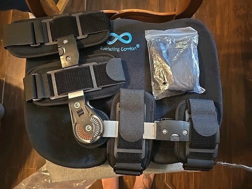 Hinged ROM Post Op Knee Brace for ACL, MCL, PCL, Injury Stabilizer ...