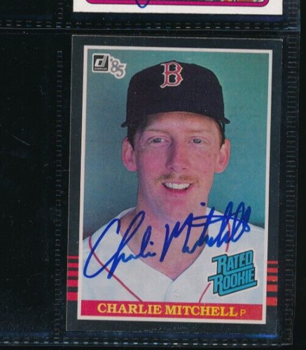1985 Donruss #40 Charlie Mitchell Boston Red Sox Signed Autograph (FY6 ...