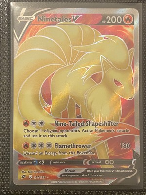 Ninetales V 177/192 Pokemon Rebel Clash Full Art Ultra Rare Holo | eBay