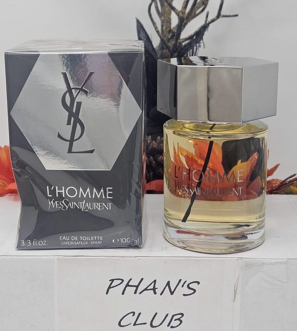 Yves Saint Laurent L'HOMME 3.3oz EDT Woody Floral Musk Perfume (Damage ...