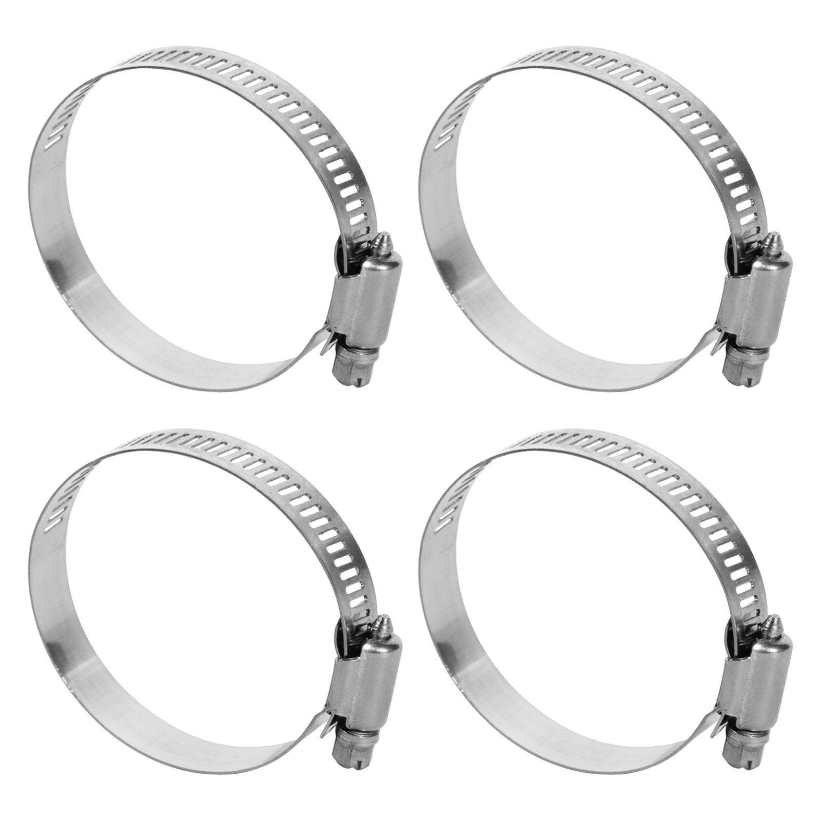 4pcs Precision Worm Drive Fastener Stainless Steel Repair Hose Clamp ...