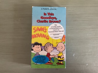 Is This Goodbye, Charlie Brown? 1996 Promotional VHS, HTF, Rare Promo ...