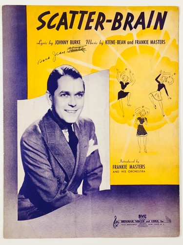 Vintage Sheet Music 1939 Scatter-Brain/Frankie Masters | eBay