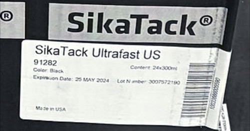 Sikaflex Sikatack Direct Glazing Ultrafast 24 X 300ml Tubes Sika Tack ...