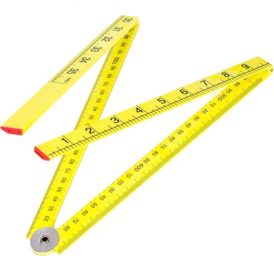 1 Meter Folding Plastic Ruler Easy Read Metric & Imperial Graduations ...