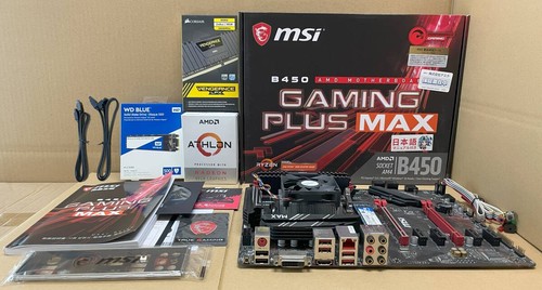 Carte Mère MSI B450 Gaming Plus Max Processeur RAM SSD Utilisé AMD ATHLON 3000G | eBay