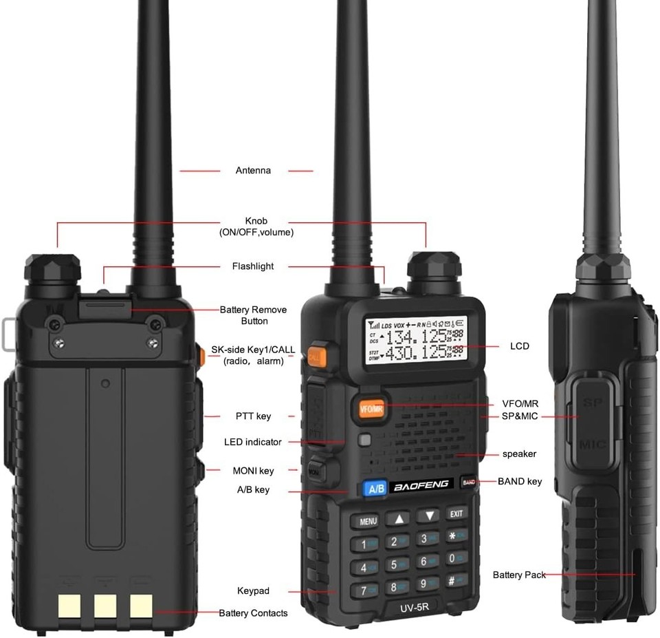 Digital Handheld Radio Scanner Fire Police VHF FM EMS Ham 2 Way ...