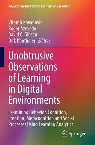 Roger Azevedo Unobtrusive Observations of Learning in Di (Paperback ...