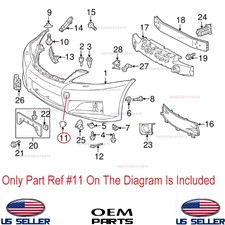 52129-f4140 Toyota Cover FR Bumper 52129F4140 Genuine OEM Part for sale ...
