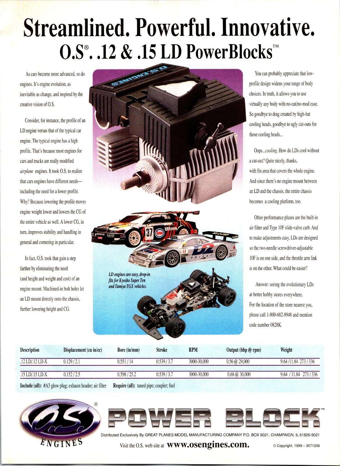 OS Engines .12 Powerblock RC Engine Print Ad Wall Art Decor | eBay