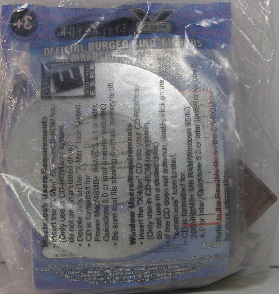 X-Men Evolution Burger King Mystique Figure with CD-ROM 2001 | eBay