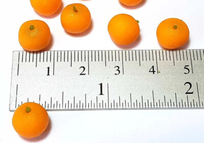 Barbi Dollhouse Miniature Food Mini Oranges Whole Tiny Fruit Vegetable ...