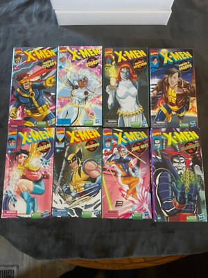 Marvel Legends X-Men Animated VHS Complete Set Of 8, Wolverine, Jubilee ...