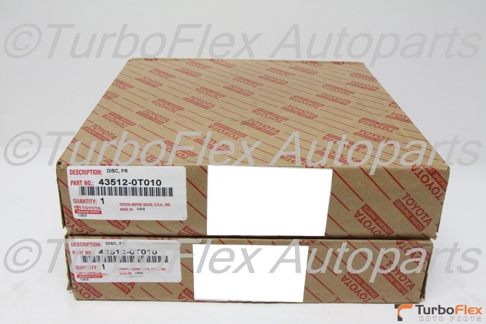 Toyota Venza Front Brake Rotors & Pad Set Genuine OEM 2009-2016 04465 ...