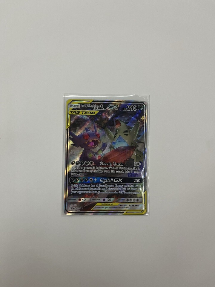 Mega Sableye & Tyranitar GX (Alternate Full Art) 226/236 Sm-Unified ...