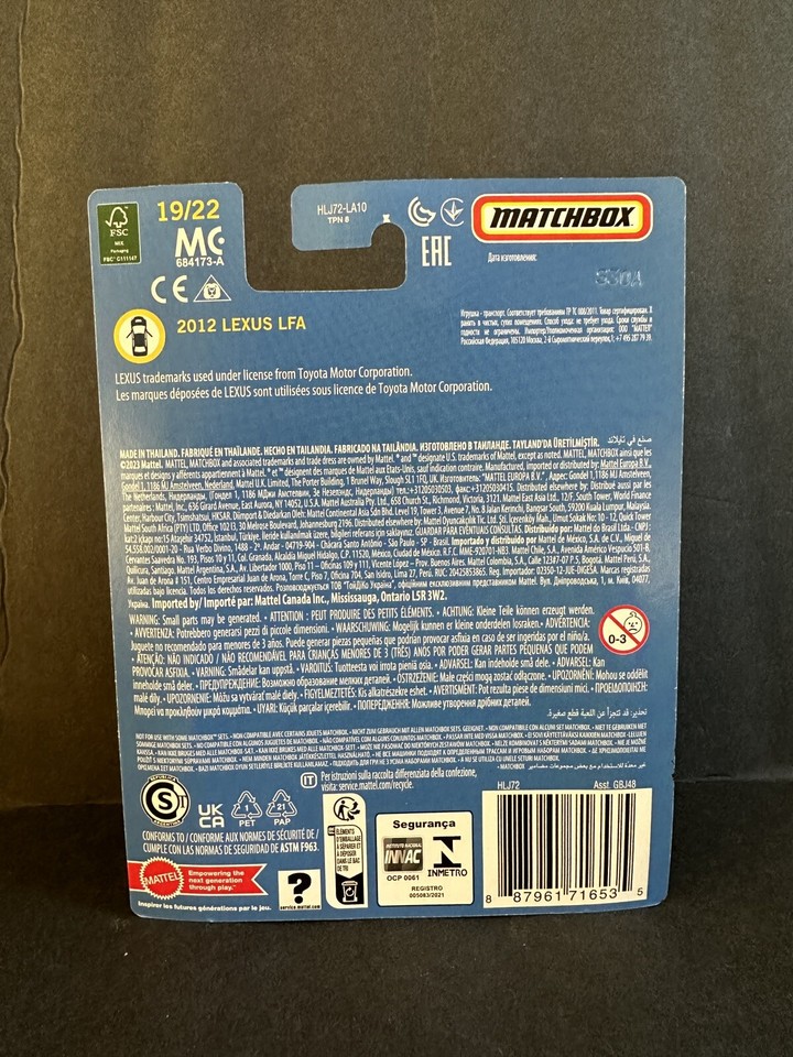 2023 Matchbox Collectors Superfast #19 2012 Lexus LFA | eBay