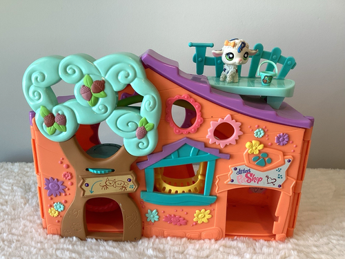 Hasbro LPS Littlest Pet Shop Orange Club Tree House & Swings 2007, Lamb ...