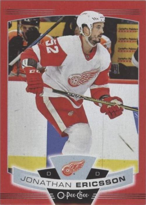2019-20 O-Pee-Chee - Jonathan Ericsson #137 Red Blank Back for sale ...
