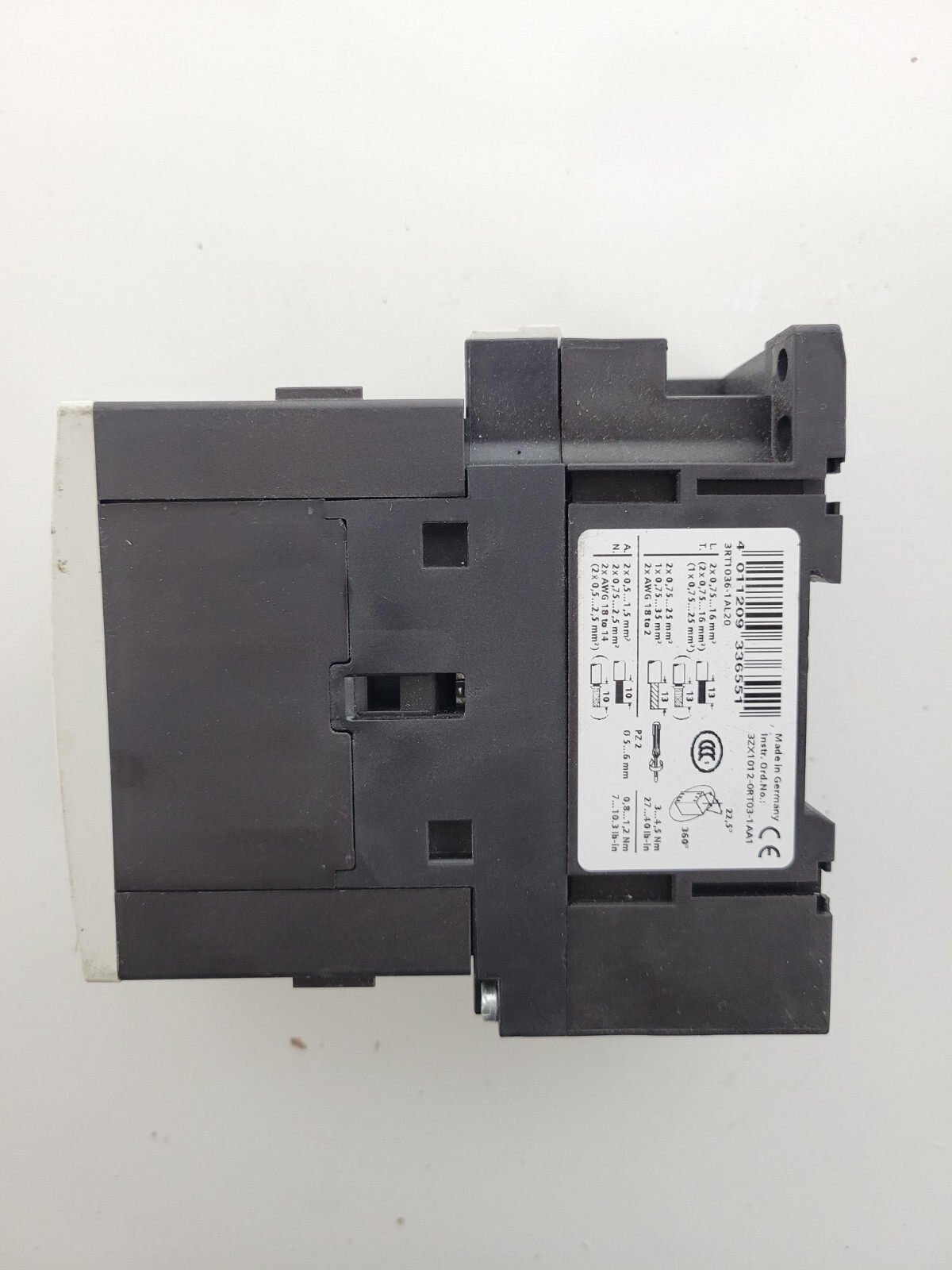 SIEMENS 3RT1036-1A-0-0UA0 CONTACTOR 600V NSNP | eBay