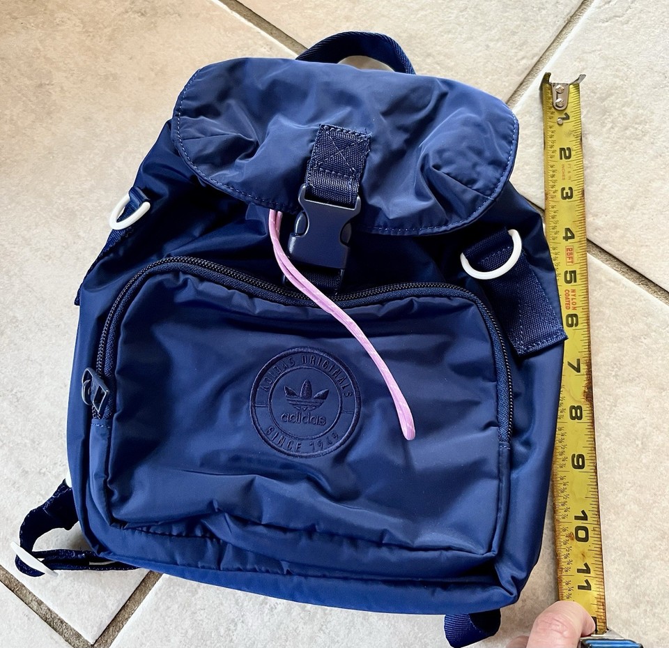 Adidas Originals Micro Backpack Small Mini Travel Bag Blue 11” x 9” | eBay