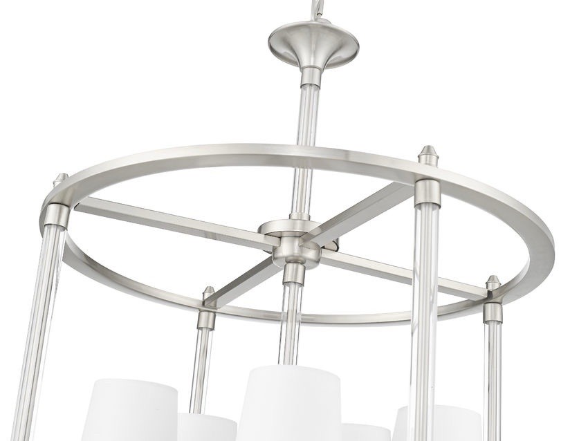 Z-Lite 1950-5C-BN 5-Light Brushed Nickel Cage Chandelier | eBay