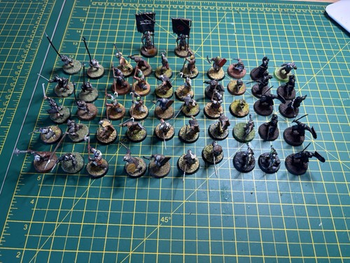 Lotr Orc, Goblin And Uruk-Hai Army Plus 2 Banner Bairers, In Total 52 ...