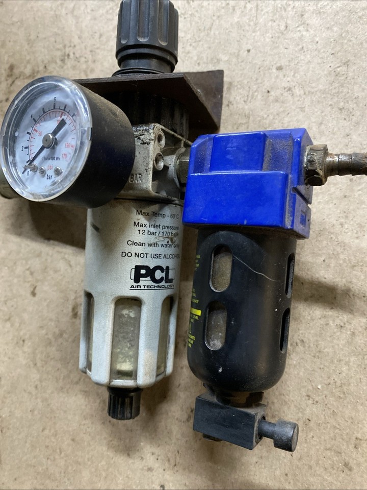 Air Filter Regulator W/Valve and Gauge, Airline Tool PCL Air Technology ...