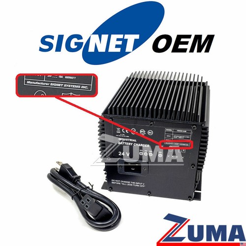 Genie 105739, 105739GT NEW (Signet OEM) Genie 24 Volt Battery Charger ...