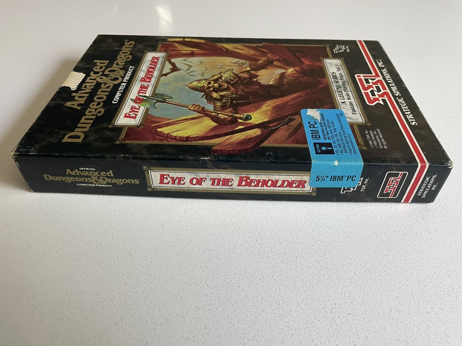 SSI D&D Eye of the Beholder I TSR PC Game 5 1/4" Floppy with 3.5 ...