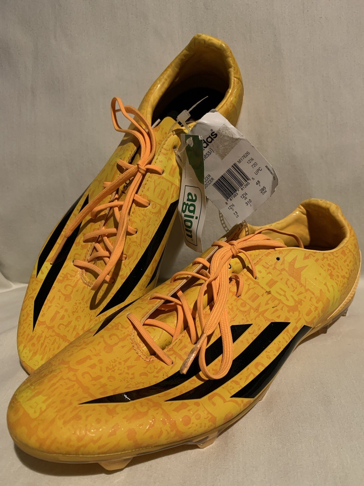 Adidas Mens F30 FG Messi M17626 Yellow Black Soccer Cleats Football ...