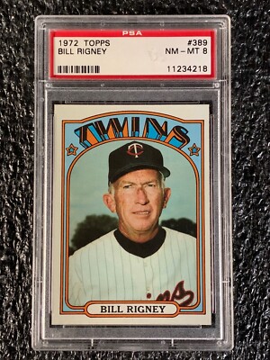 1972 Topps Baseball #389 Bill Rigney PSA 8 | eBay