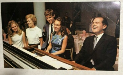 RICHARD M. NIXON vintage color campaign postcard (circa early 1960's ...