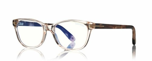 Tom Ford FT 5638-B 072 Transp Pink Havana/Blue Block Eyeglasses | eBay