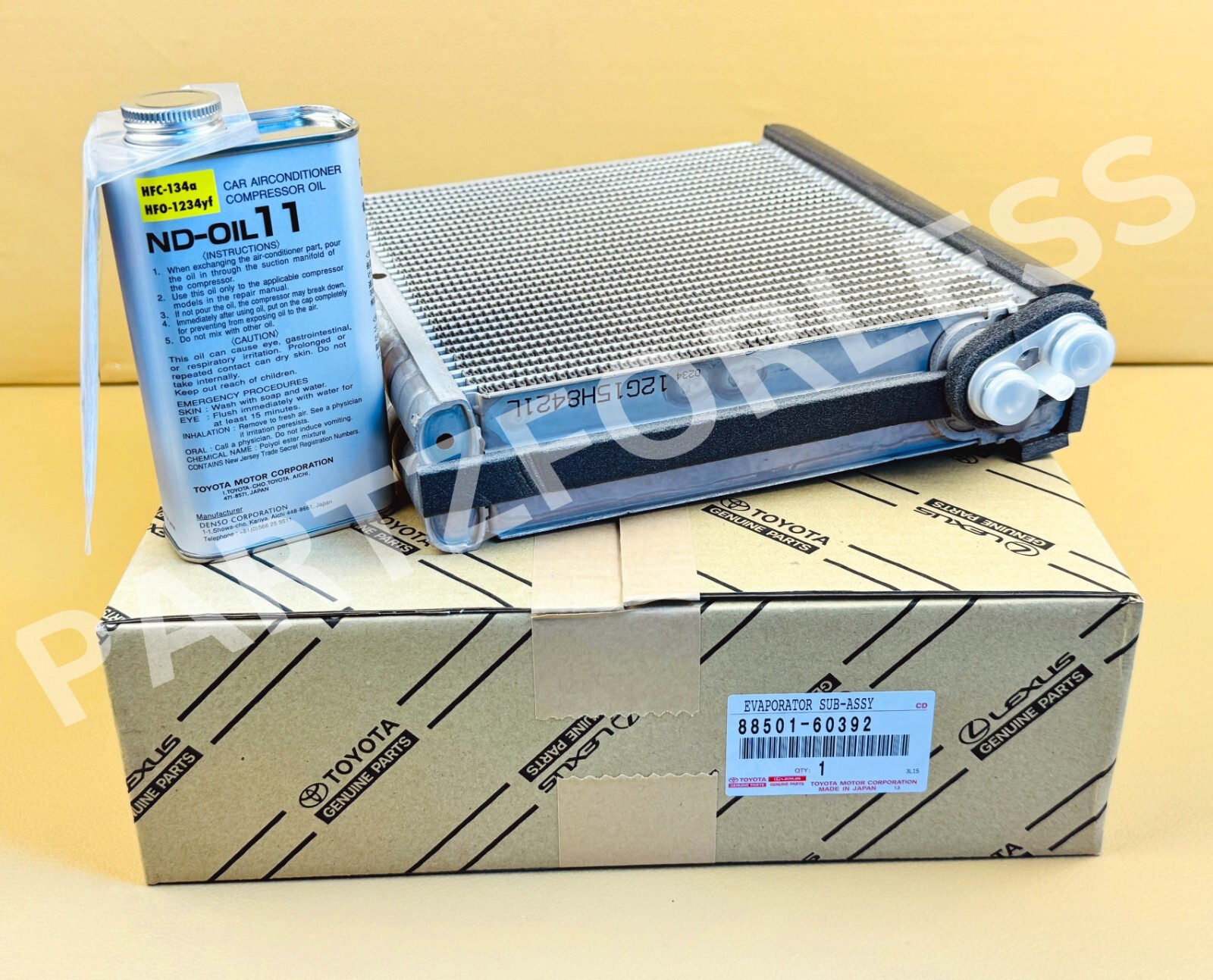 88501-60392 TOYOTA GENUINE EVAPORATOR SUB-ASSY, COOLER, NO.1 8850160392 ...