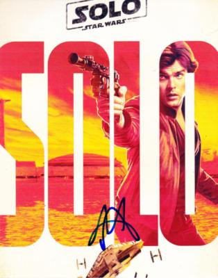 ALDEN EHRENREICH SIGNED 8X10 PHOTO STAR WARS HAN SOLO AUTOGRAPH BECKETT ...