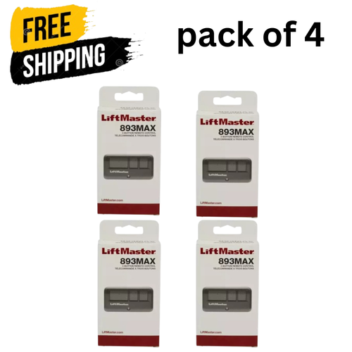 LiftMaster 893MAX 3 Button Visor Remote Control Garage Door Opener ...