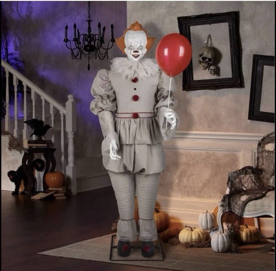PENNYWISE IT HALLOWEEN 6FT ANIMATRONIC GEMMY NEW SEALED BOX-WE SHIP ...
