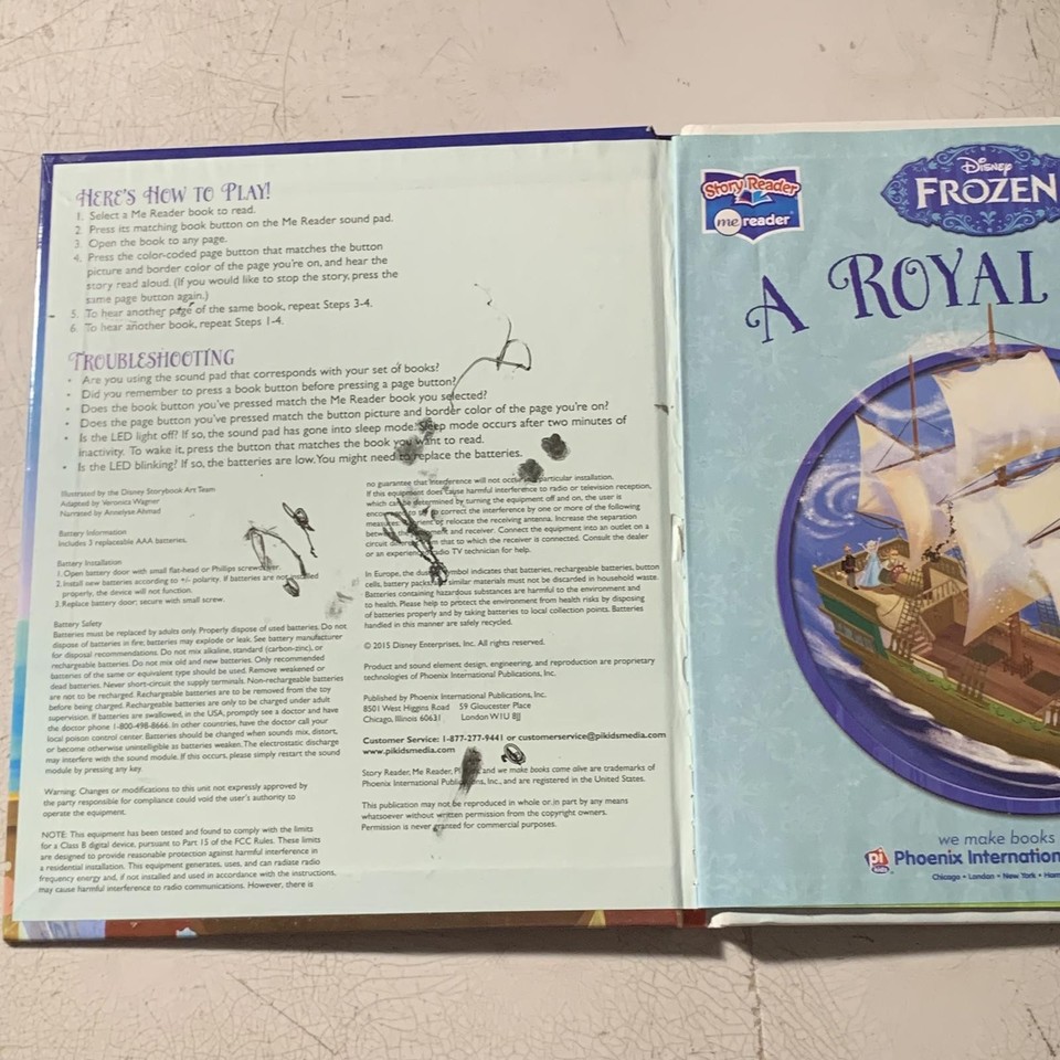 Frozen: A Royal Visit - Story Reader Me Reader Book | eBay