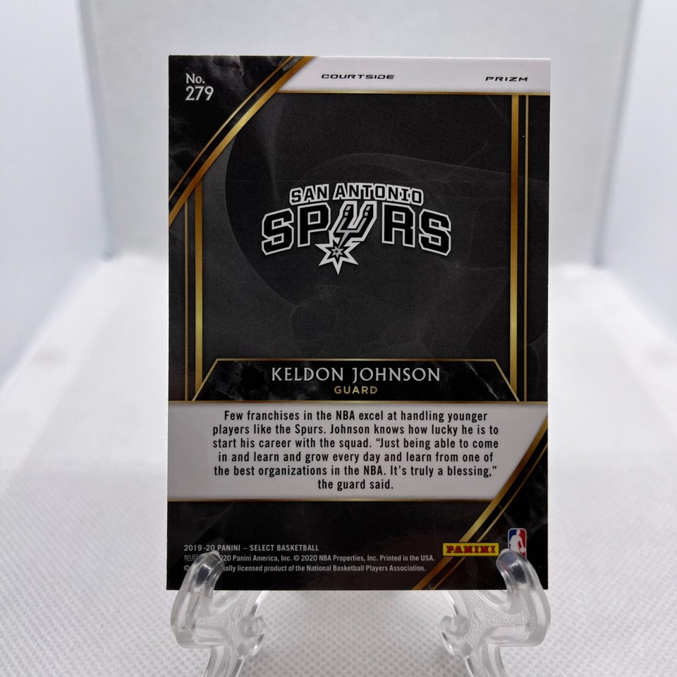 2019-20 Panini Select Rookie Courtside Disco Keldon Johnson Spurs #279 ...